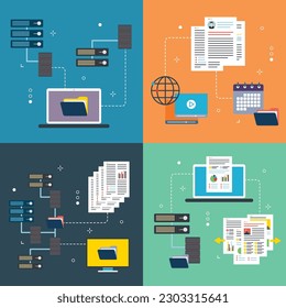 Network Computer Storage File Transfer Icons Stock Vector (Royalty Free) 2303315641 | Shutterstock