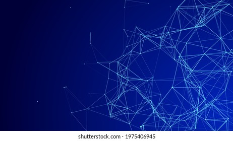 Network Connection Structure Abstract Background Moving Stock Vector ...