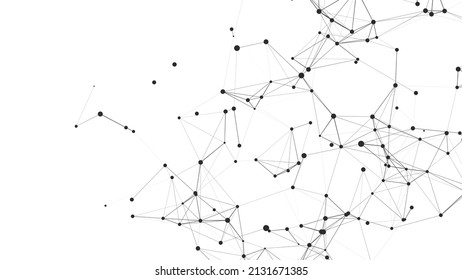 Abstract Particle Background Mess Network Nodes Stock Vector (Royalty Free) 1009891639 ...