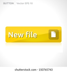 New File Button Template Vector Design Stock Vector (Royalty Free ...