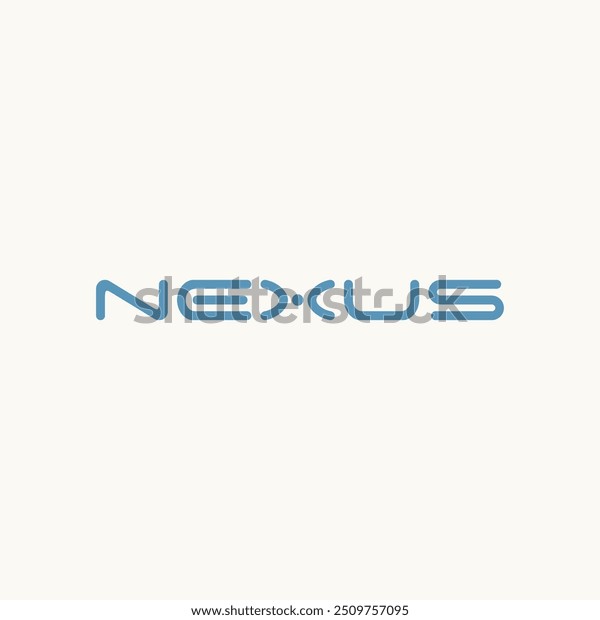 Nexus Logo Nexus Typography Logo Nexus Stock Vector (Royalty Free ...