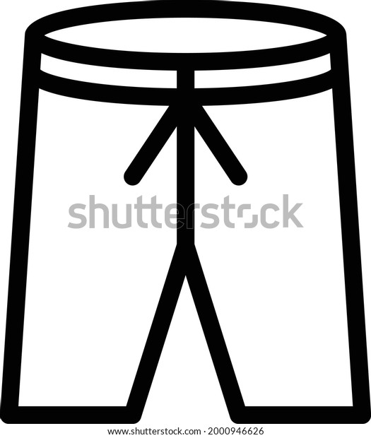 Nicker Vector Thin Line Icon Stock Vector (Royalty Free) 2000946626 ...