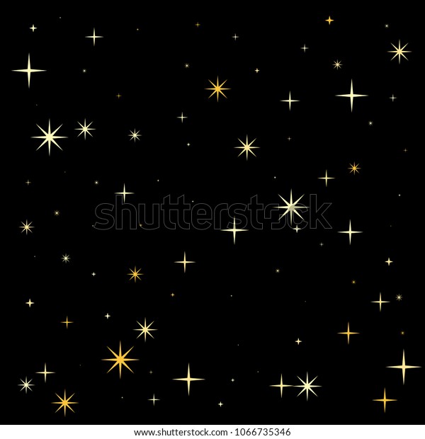 Night Stars Pattern Vector Background Magic Stock Vector (Royalty Free ...