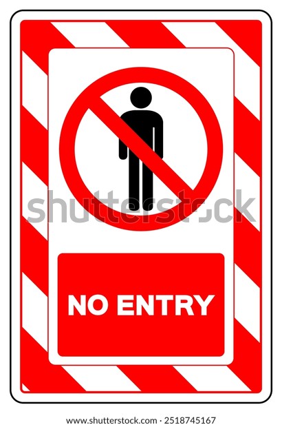 No Entry Symbol Sign Vector Illustration Stock Vector (Royalty Free ...