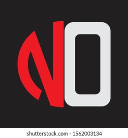 No Initial Logo Design Monogram Isolated Stock Vector (Royalty Free ...