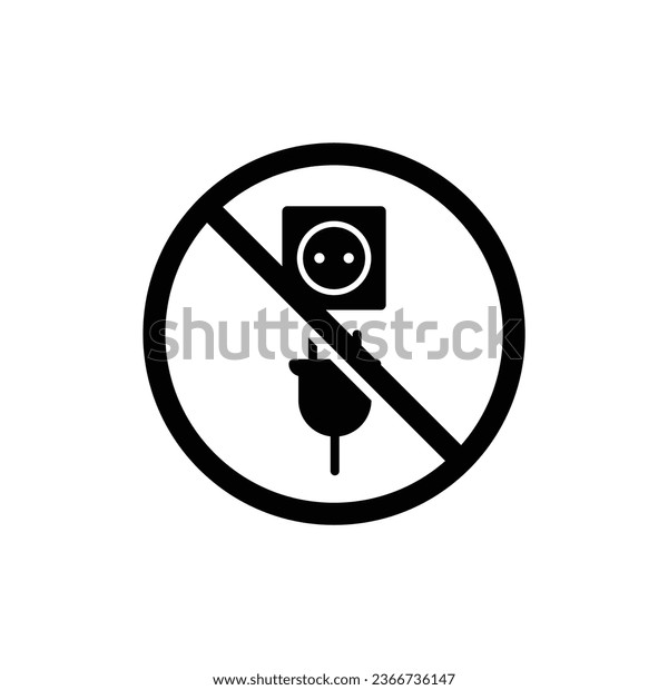 No Plug Vector Not Allow Socket Stock Vector (Royalty Free) 2366736147 ...