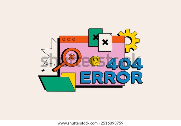 No Request Found Concept Flat Cartoon Stock Vector (Royalty Free ...