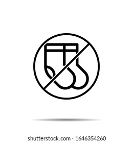 571 No Socks Sign Stock Vectors and Vector Art | Shutterstock