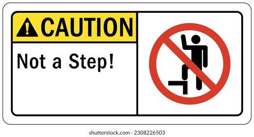 No Step Do Not Step Warning Stock Vector (Royalty Free) 2308226503 ...