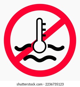 No Temperature Cold Do Not Heat Stock Vector (Royalty Free) 2236735123 ...