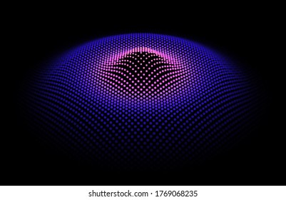 Node Surface Sea Dot Wave Glowing Stock Vector (Royalty Free ...