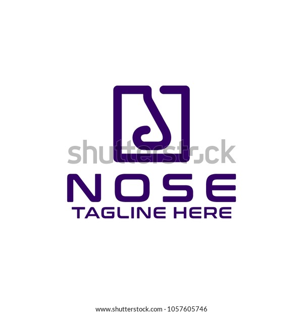 Nose Logo Vector Stock Vector (Royalty Free) 1057605746 | Shutterstock