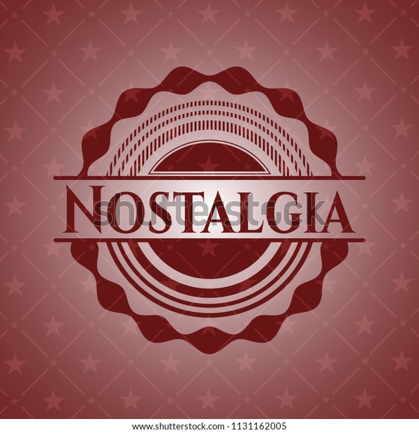 Nostalgia Red Emblem Retro Stock Vector (Royalty Free) 1131162005 ...