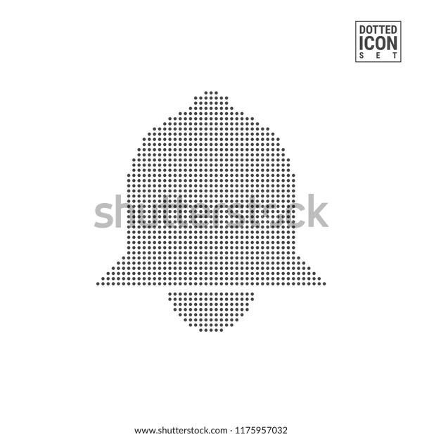 Notification Dot Pattern Icon Reminder Bell Stock Vector (Royalty Free ...