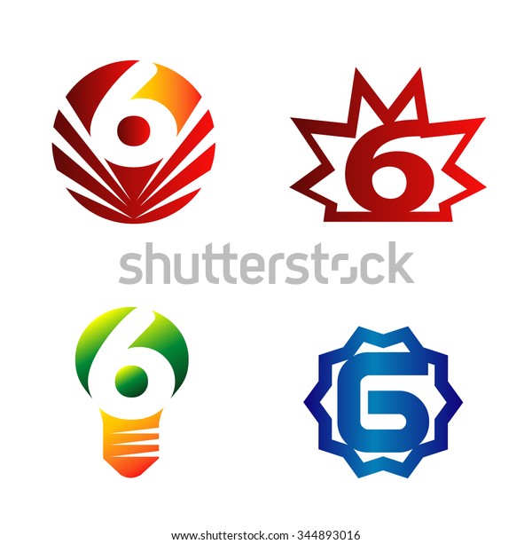 Number 6 Logo Vector Logotype Design Stock Vector (Royalty Free ...