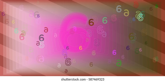Number 6 Template Background Stock Vector (Royalty Free) 587469323 ...