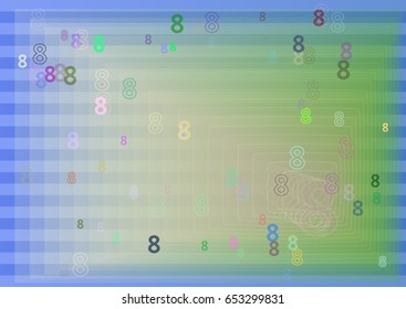 Number 8 Background Elements Stock Vector (Royalty Free) 653299831 ...