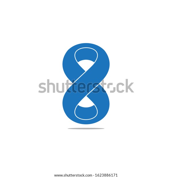 Number 8 Infinity Curves 3d Design 스톡 벡터(로열티 프리) 1623886171 | Shutterstock