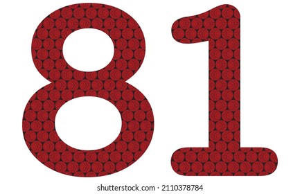 Number Eighty One Abstract Spheres Pattern Stock Vector (Royalty Free ...