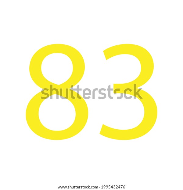 Number Eighty Three Simple Clip Art Stock Vector (Royalty Free ...