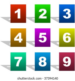 Number Icons Vector Set Stock Vector (Royalty Free) 37394140 | Shutterstock