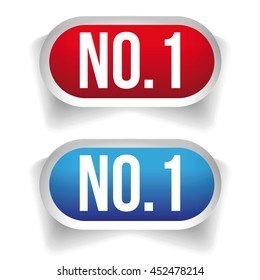 Number One Button Vector Set Stock Vector (Royalty Free) 452478214 ...