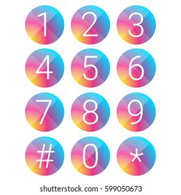 Number Set Circle Stock Vector (Royalty Free) 591646589 | Shutterstock