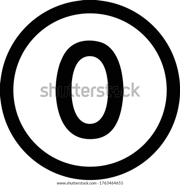 Number Zero Circle Transparent Vector Stock Vector (Royalty Free ...