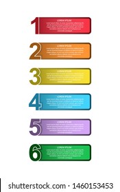 Numbered List Numbers Space Text Infographics Stock Vector (Royalty ...