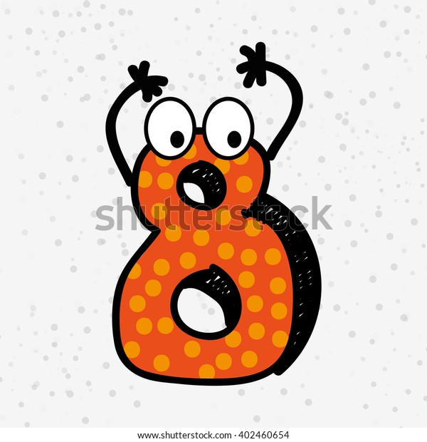 Numeric Character Design Stock Vector (Royalty Free) 402460654 ...