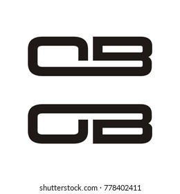 Ob Logo Design Template Vector Illustration 스톡 벡터(로열티 프리) 778402411 ...