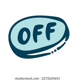 Off Toggle Switch Buttons Lettering Modern Stock Vector (Royalty Free ...