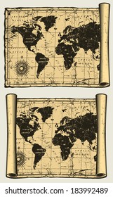 Old Map Stock Vector (Royalty Free) 183992492 | Shutterstock