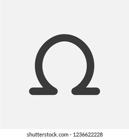 Omega Symbol Vector Omega Physics Symbol Stock Vector (Royalty Free ...