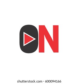 On Logo Design On Button Logo Stock Vector (Royalty Free) 600094166 ...