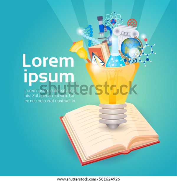 Open Book Light Bulb Business Stratup Stock Vector (Royalty Free) 581624926 | Shutterstock