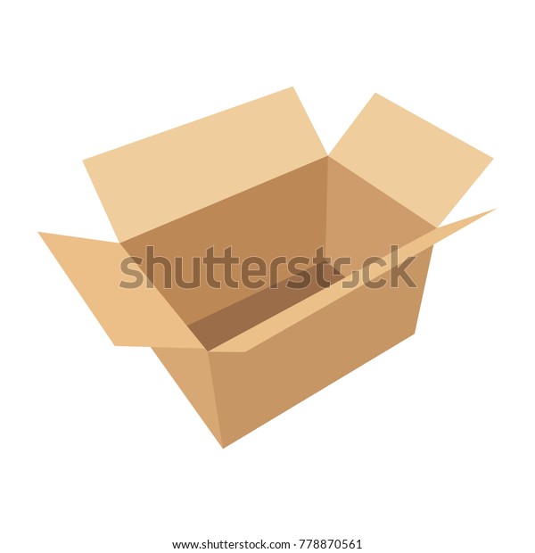 Open Flat Box Stock Vector (Royalty Free) 778870561 | Shutterstock