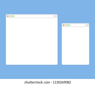 Web Browser Window White Template Sample Stock Vector (Royalty Free) 2291259081 | Shutterstock