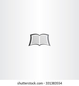 Open Notebook Newspaper Vector Book Logo Stock Vector (Royalty Free ...