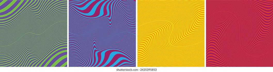 Optical Hypnotic Pattern Background Striped Hypnotic Stock Vector ...