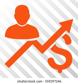 Red Client Sales Chart Interface Pictogram Stock Vector (Royalty Free ...