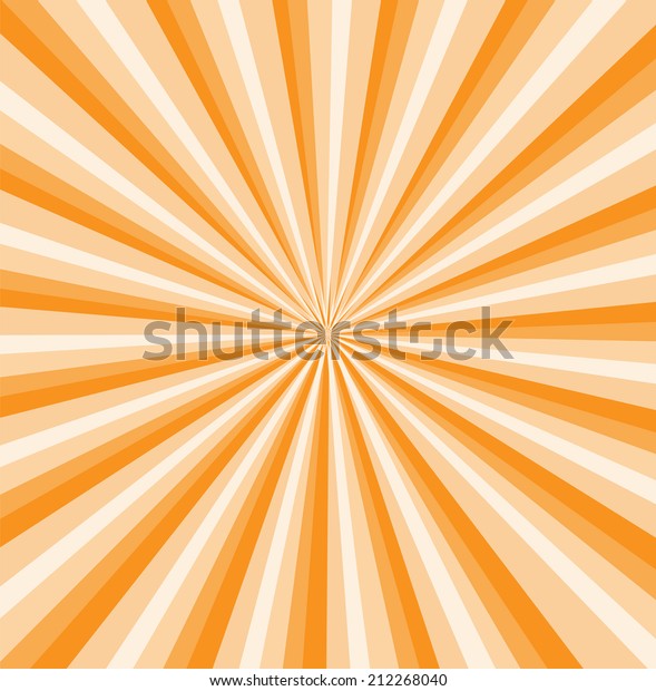 Orange Rays Background Stock Vector (Royalty Free) 212268040 | Shutterstock