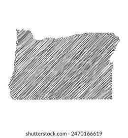 Oregon Us State Thread Map Line Stock Vector (Royalty Free) 2470166619 ...