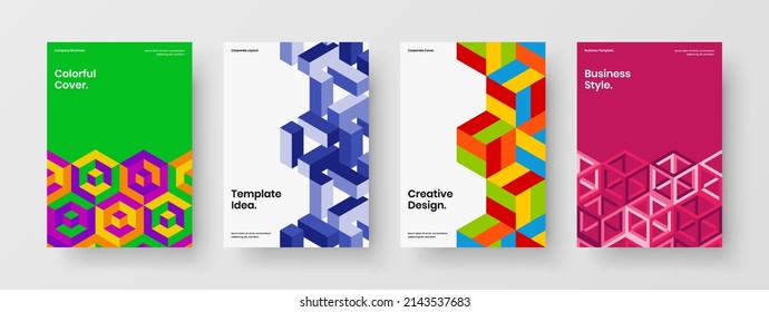 Original Front Page Design Vector Layout Stock Vector (Royalty Free ...