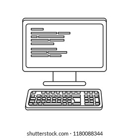 Degraded Outline Computer Programming Code Web Stock Vector (Royalty Free) 1181993167 | Shutterstock