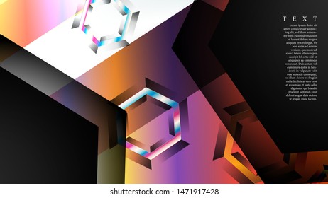 Overlapping Hexagon Vector Backgrounds Suitable Any Stock Vector ...