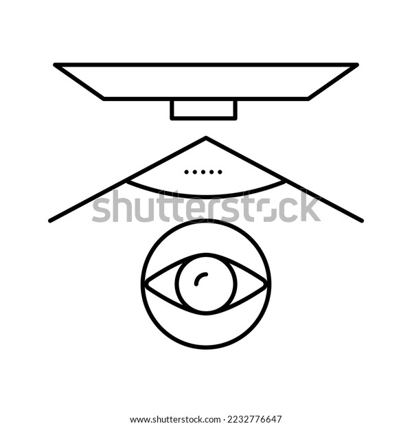 Overview Computer Display Line Icon Vector Stock Vector (Royalty Free ...