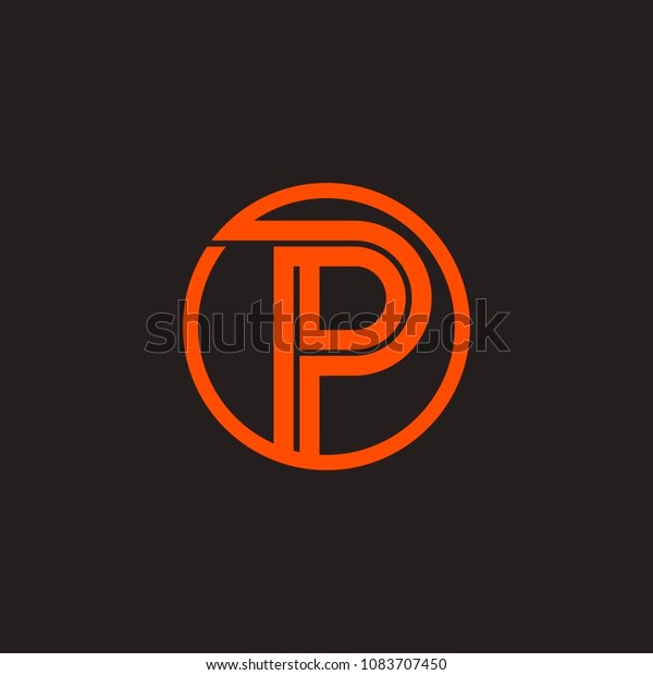P Inside Circle Vector Logo Stock Vector (Royalty Free) 1083707450 ...