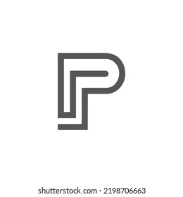 P Pp Abstract Initial Monogram Letter Stock Vector (Royalty Free ...