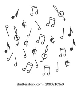 9 Music Notes Sketch Base Images, Stock Photos, and Vectors | Shutterstock